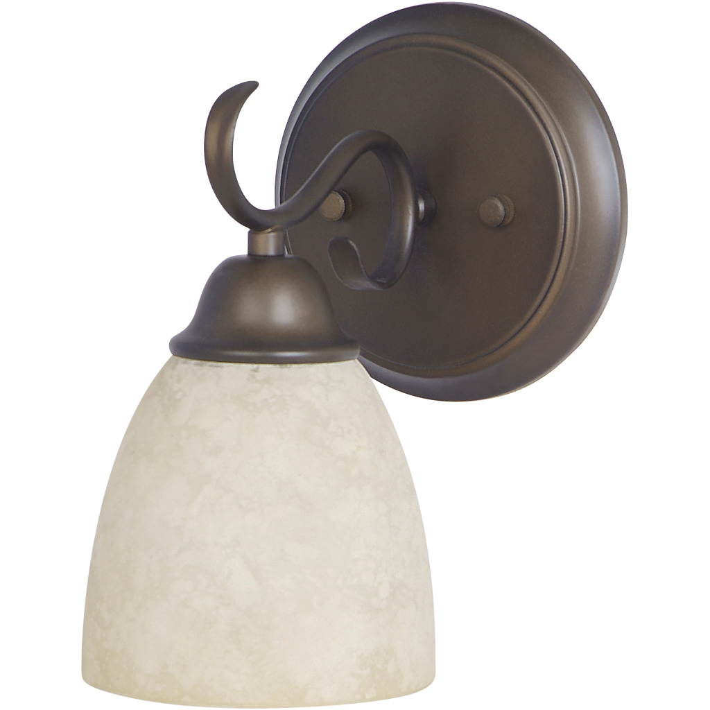 BL42 Venetian Bronze/Tea Stone 1 Light Sconce | Revolution Lighting