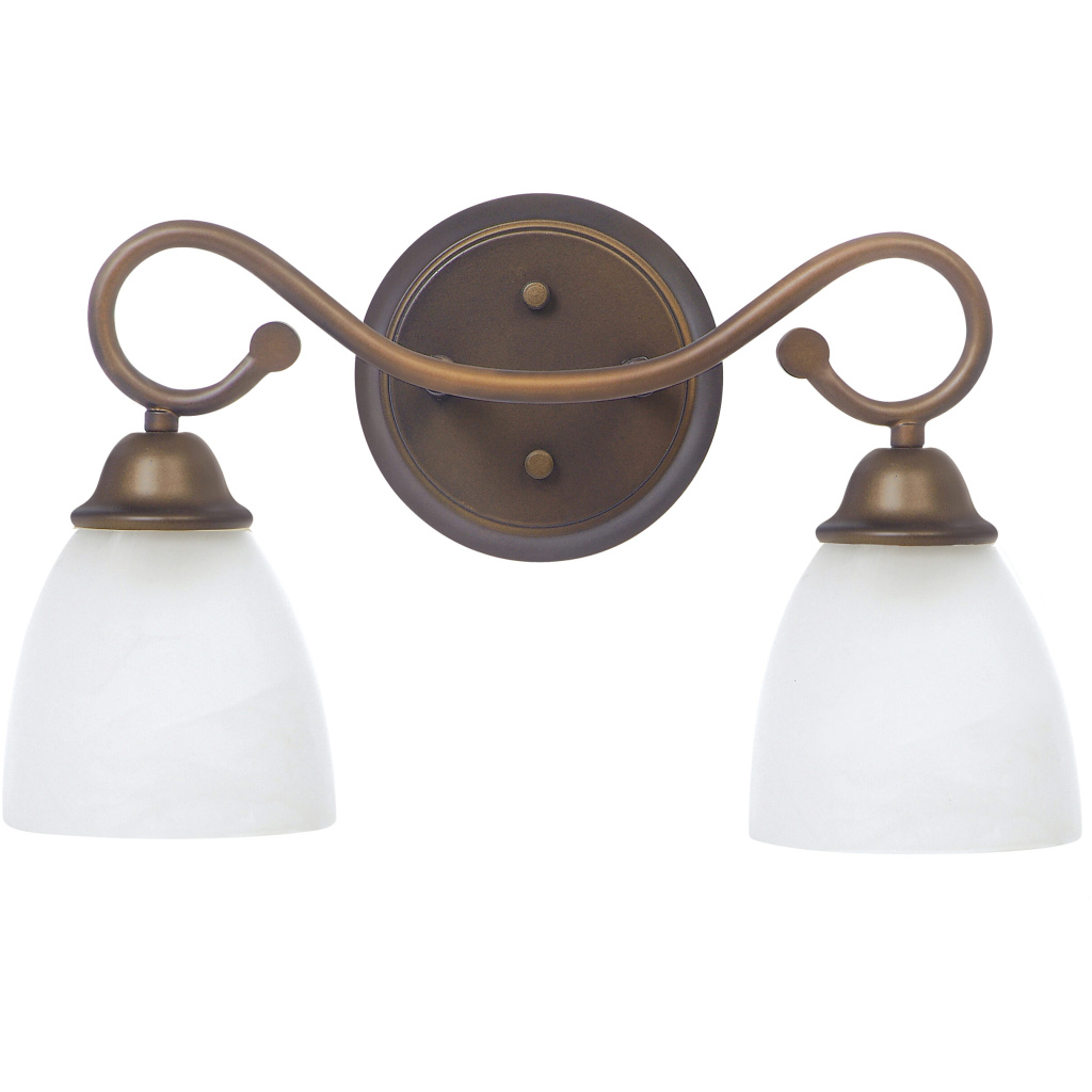Bl42 Venetian Bronze/Alabaster 2 Light Vanity | Revolution Lighting