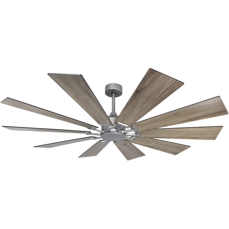 FARMHOUSE 66″ Galvanized Indoor/Outdoor Ceiling Fan | Revolution Lighting