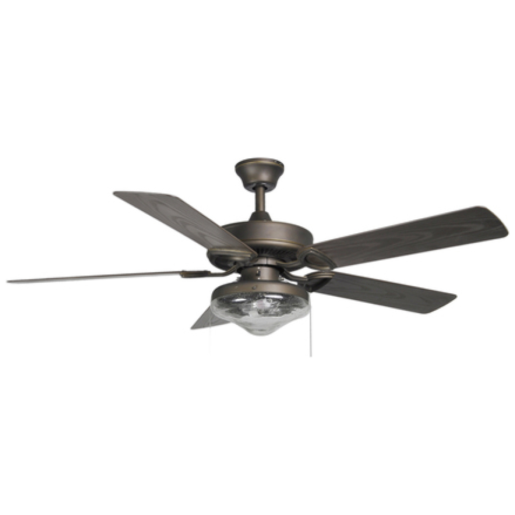 WEATHERMAN 52″ Bronze Indoor/Outdoor Ceiling Fan | Revolution Lighting
