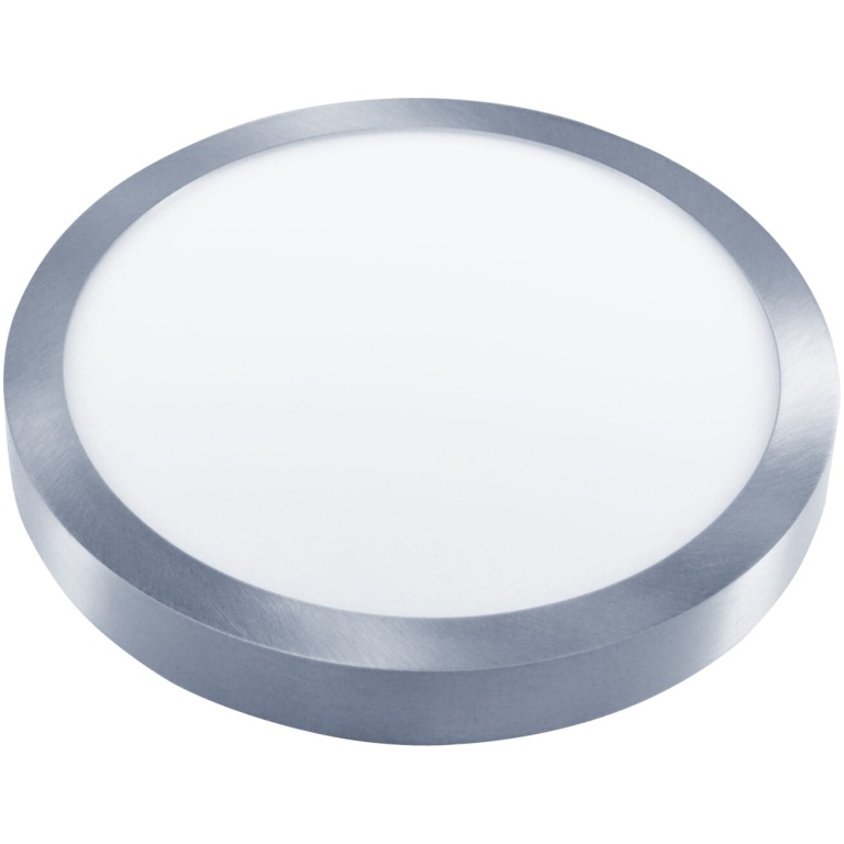 PL 12″ Round Brushed Nickel LED Flush Mount | Revolution Lighting